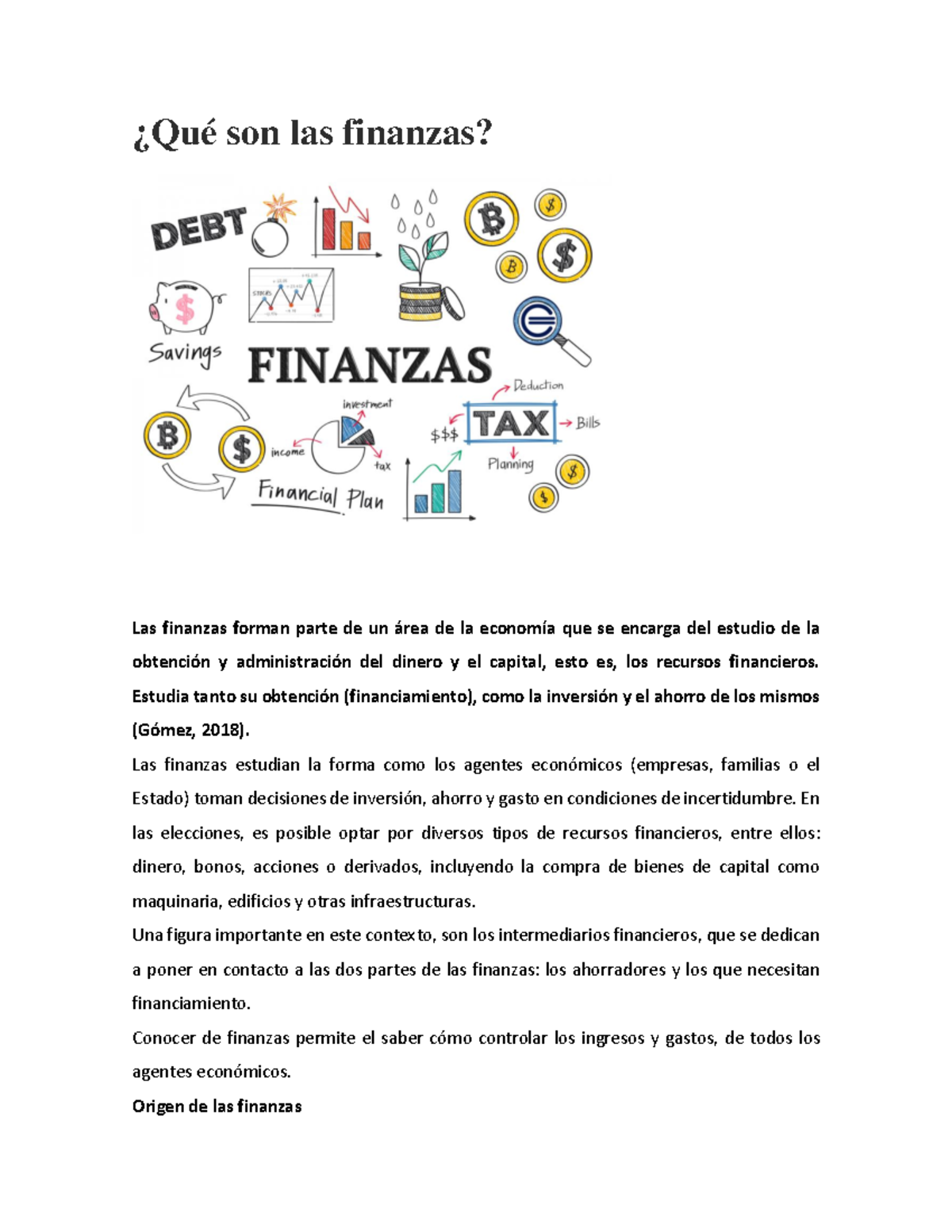 Qué son las finanzas - ¿Qué son las finanzas? Las finanzas forman parte ...