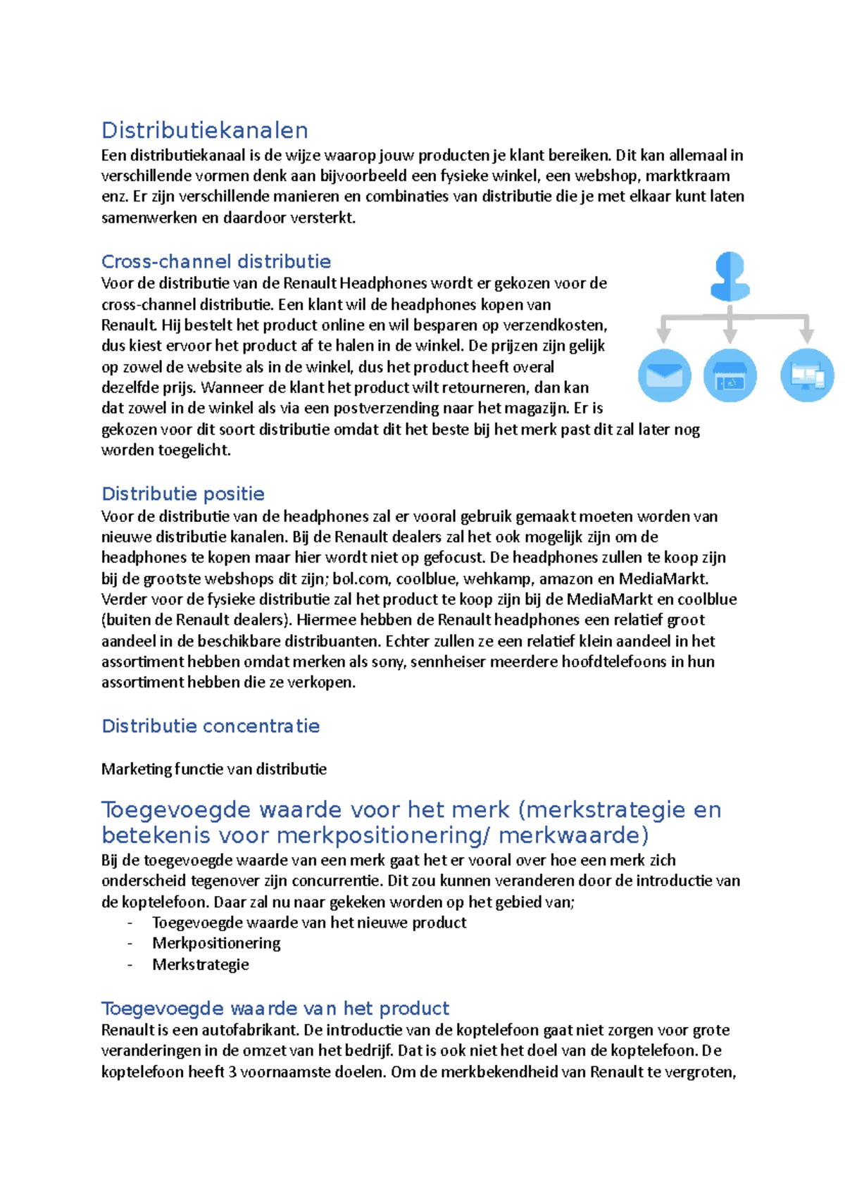 Distributiekanalen & merkwaarde renault - Distributiekanalen Een ...