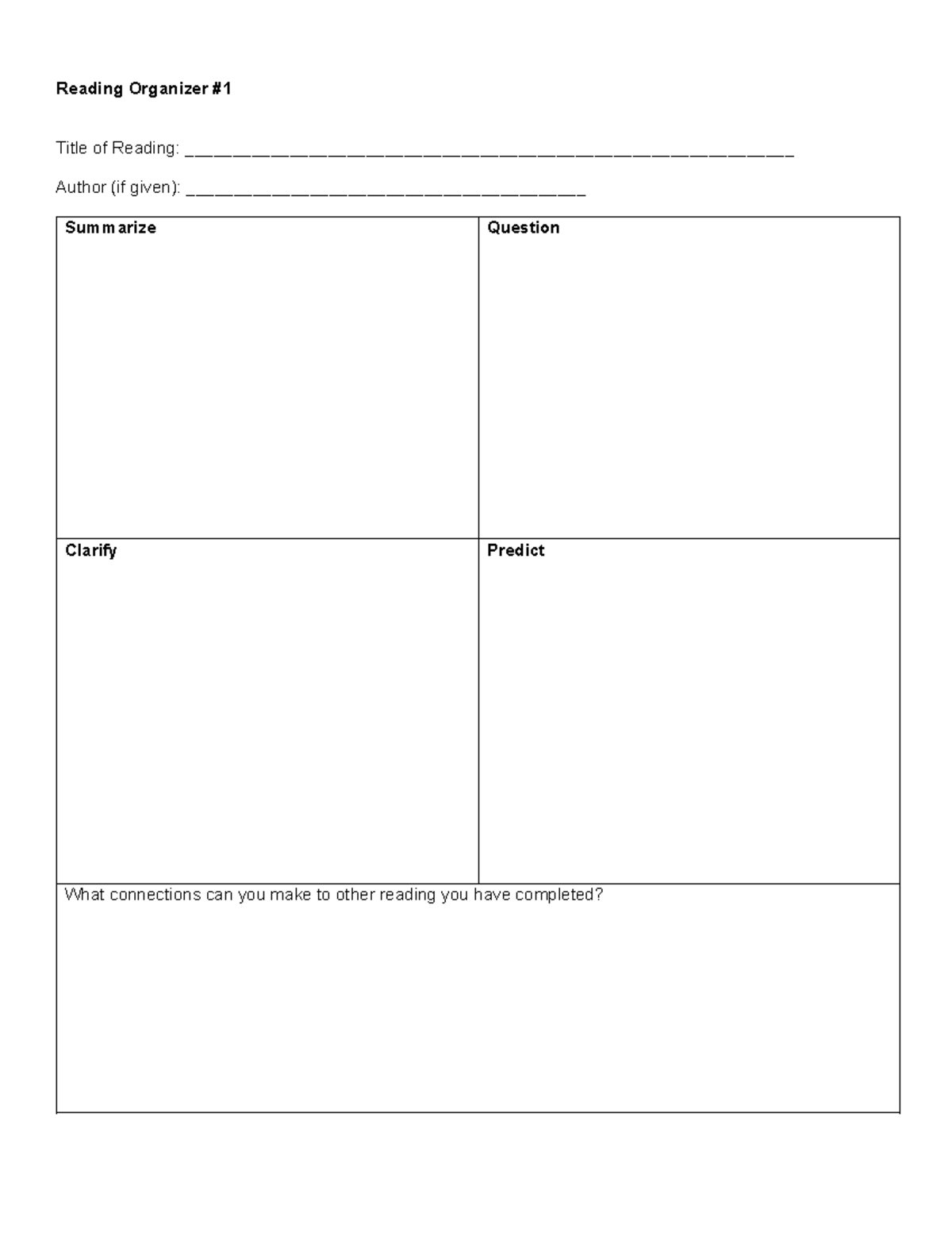 RR - A unique way to review articles. - Reading Organizer Title of ...