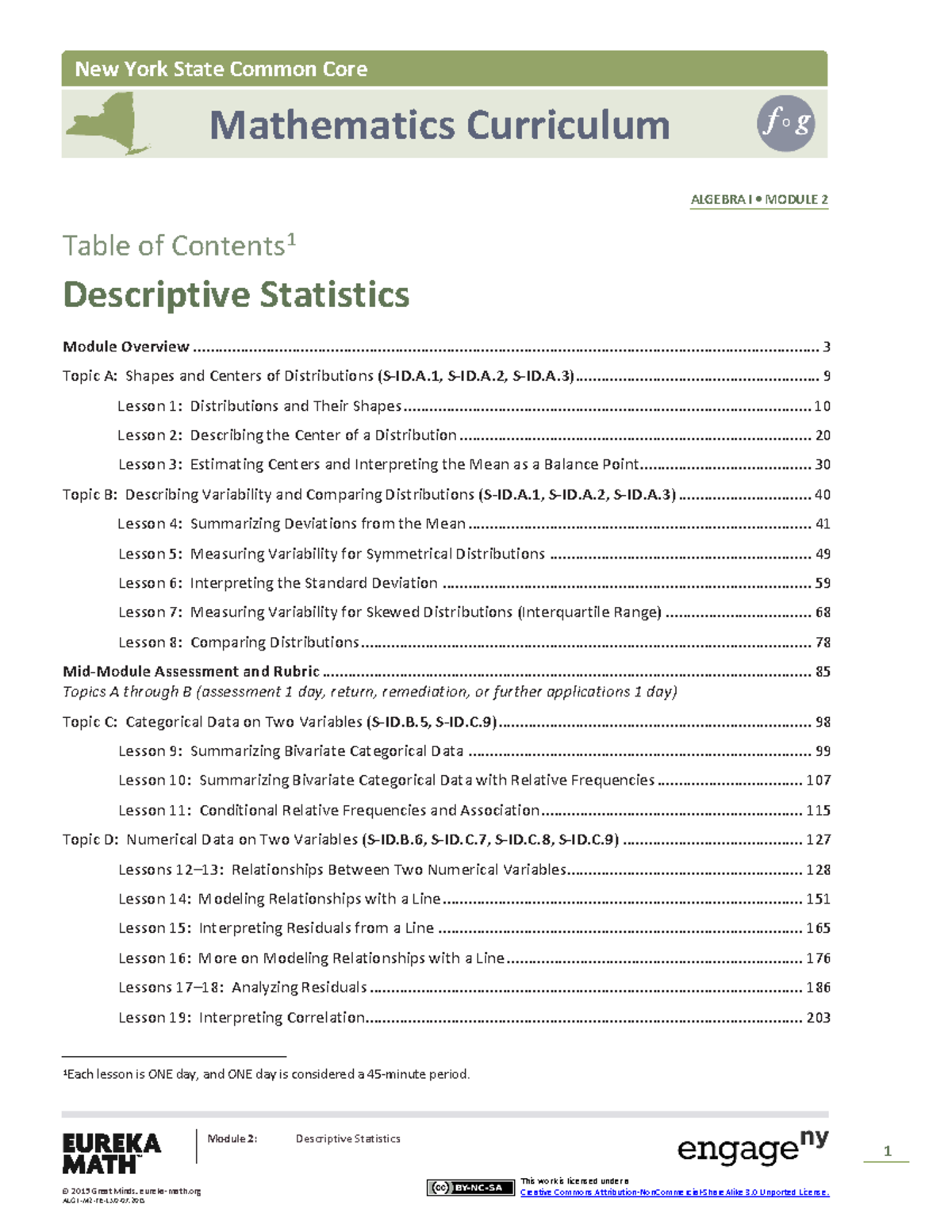Algebra i m2 teacher materials - ALGEBRA I • MODULE 2 New York State ...