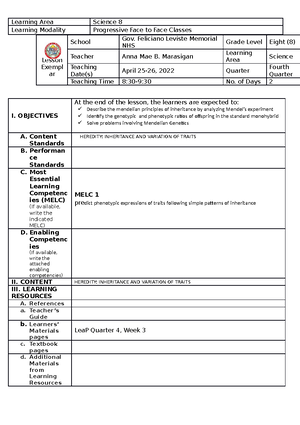 Research Design - PRACTICAL RESEARCH 2 Quarter 4 - Module 4 ...