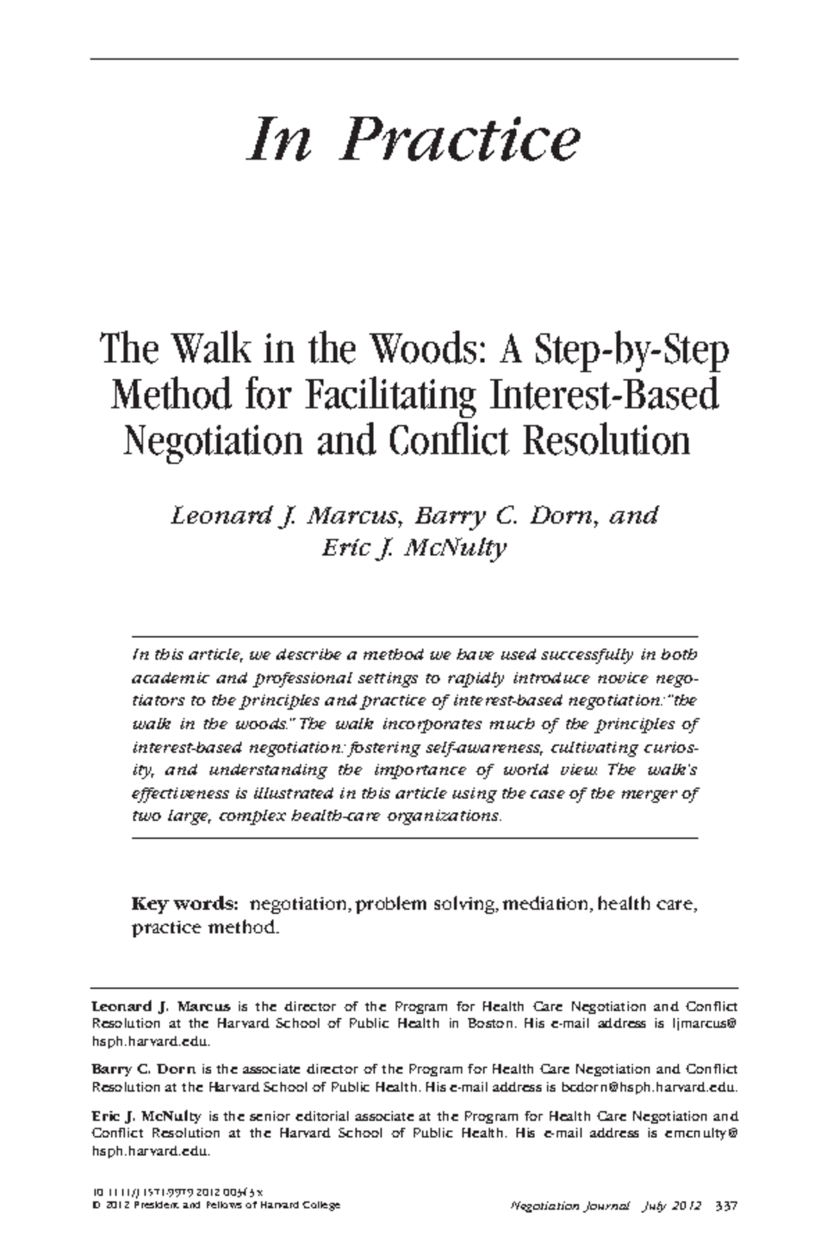 Marcus,Dorn,Mc Nulty- The Walk in the Woods A Step-By-Step Method for ...