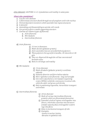 Cell Biology - Cells are the fundamental unit of life. All living ...
