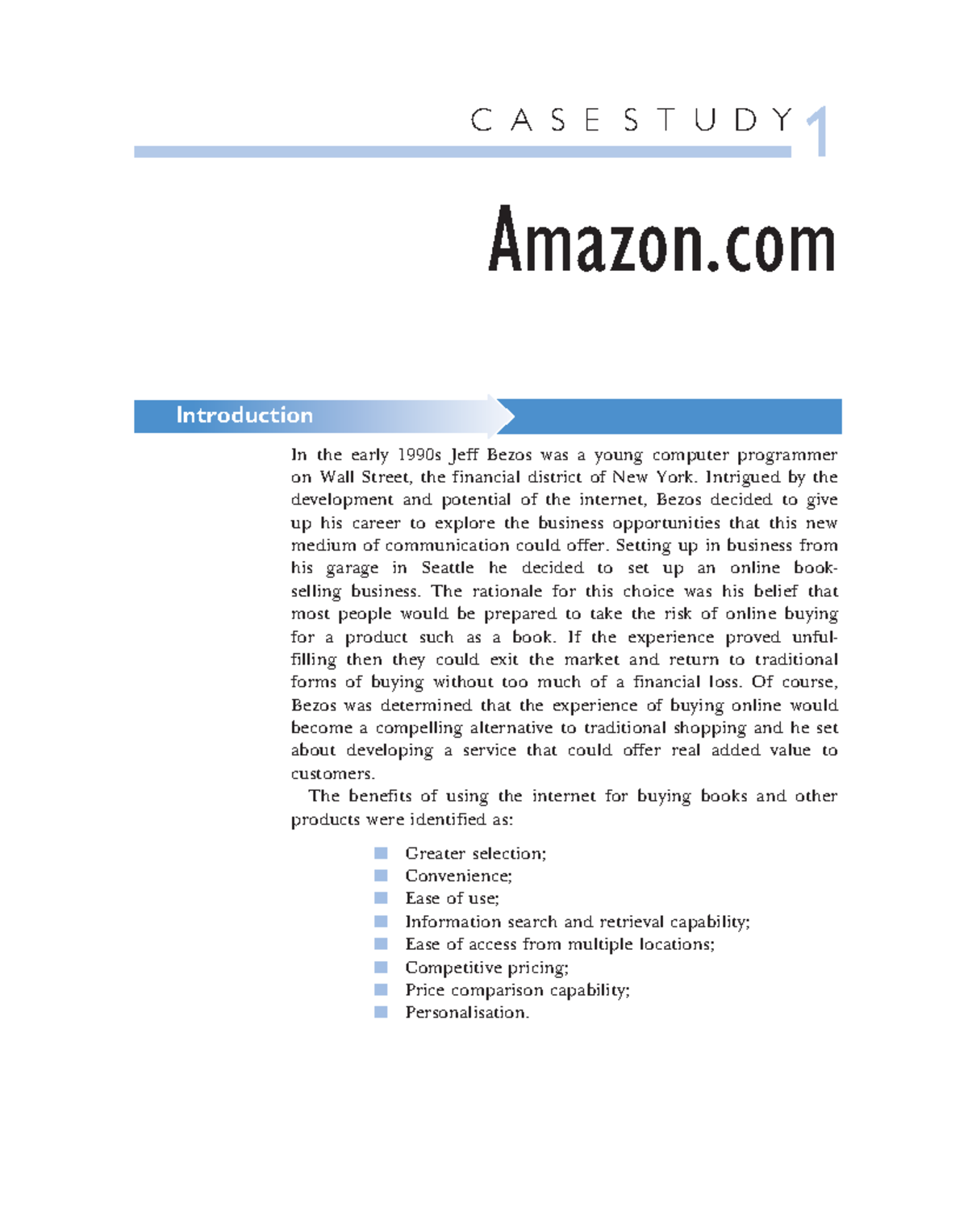 Introduction to e-Business Management and Strategy-364 - C A S E S T U ...