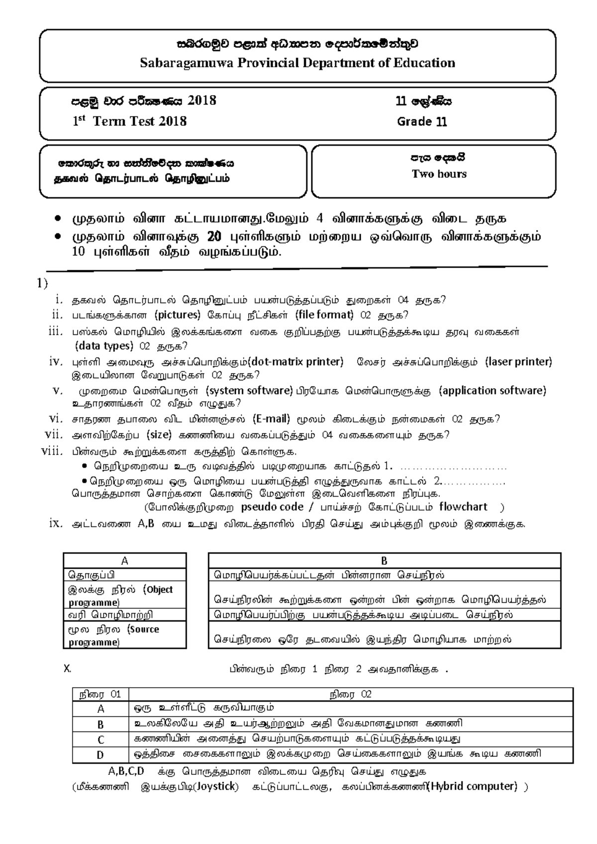 11Tamil part ii - shgj - Kjyhk; tpdh fl;lhakhdJ; 4 tpdhf;fSf;F tpil jUf ...