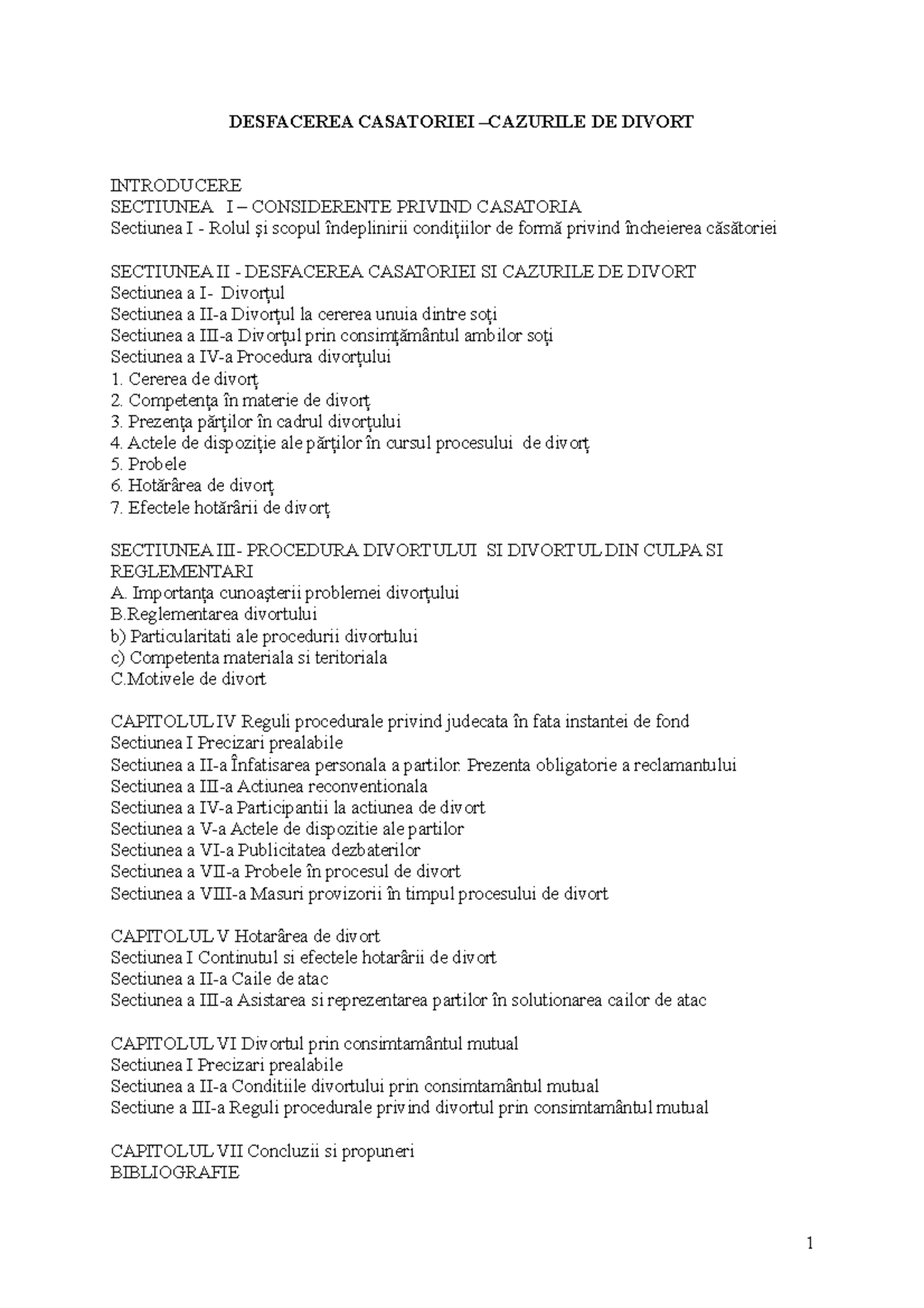 124665402 Desfacerea Casatoriei Cazurile de Divort - DESFACEREA ...