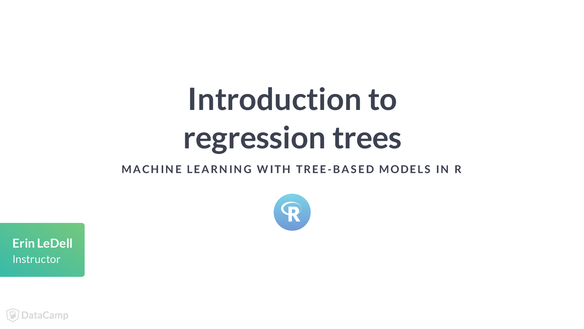Chapter 2 3 - Ecommerce slide - Introduction to regression trees MACHINE LEARNING WITH TREE ...