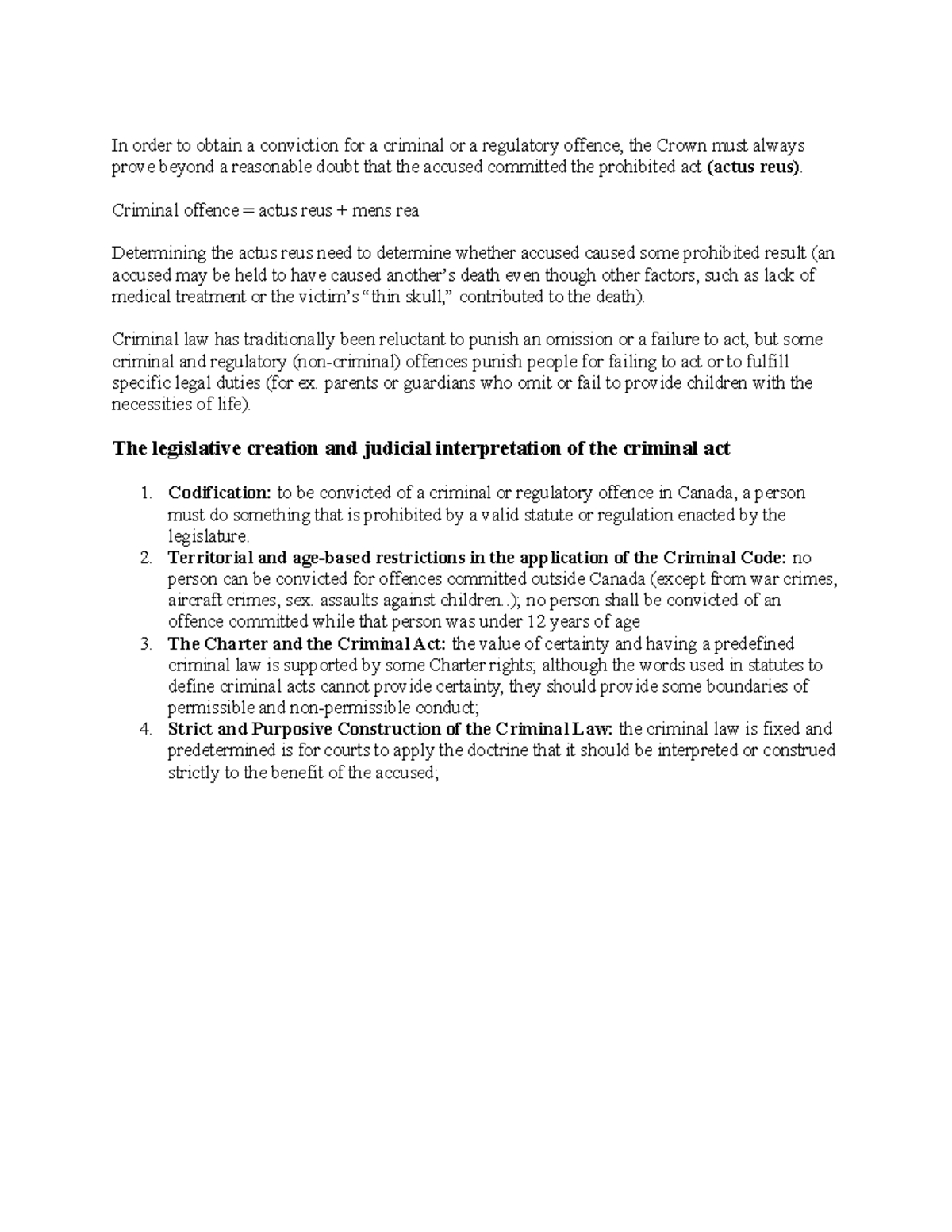 Law reading 1 - Professor: Daniel Alati - In order to obtain a ...