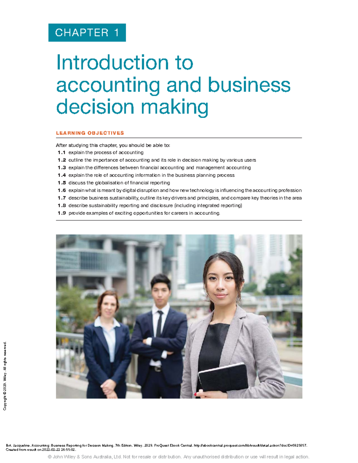 Chapter 1 - Textbook - $)"15&3 *OUSPEVDUJPO UP BDDPVOUJOH BOE CVTJOFTT ...