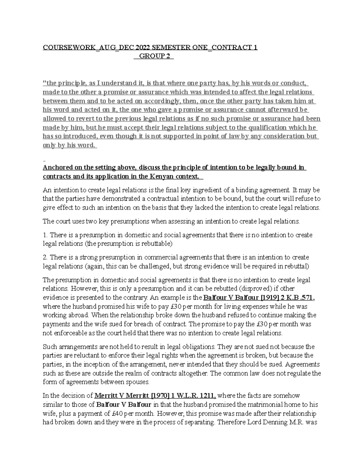 Contract Coursework Assignments Courseworkaugdec 2022 Semester Onecontract 1 Group 2