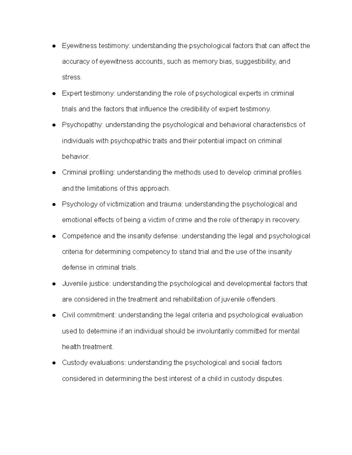 Understanding Criminal Trials - Eyewitness testimony: understanding the ...