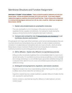Cell Structure and Function Ch. 6 - Cell Structure and Function ...