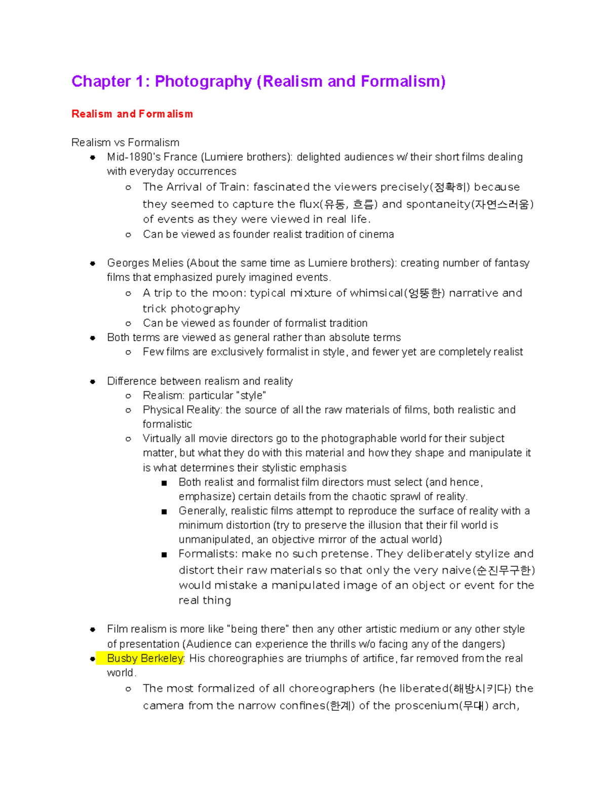 Realism and Formalism in Photography - Studocu