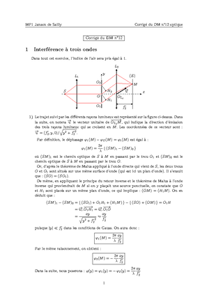 Download Physico-chimie Des Materiaux - DM n° 1 Pour le mardi 14 ...