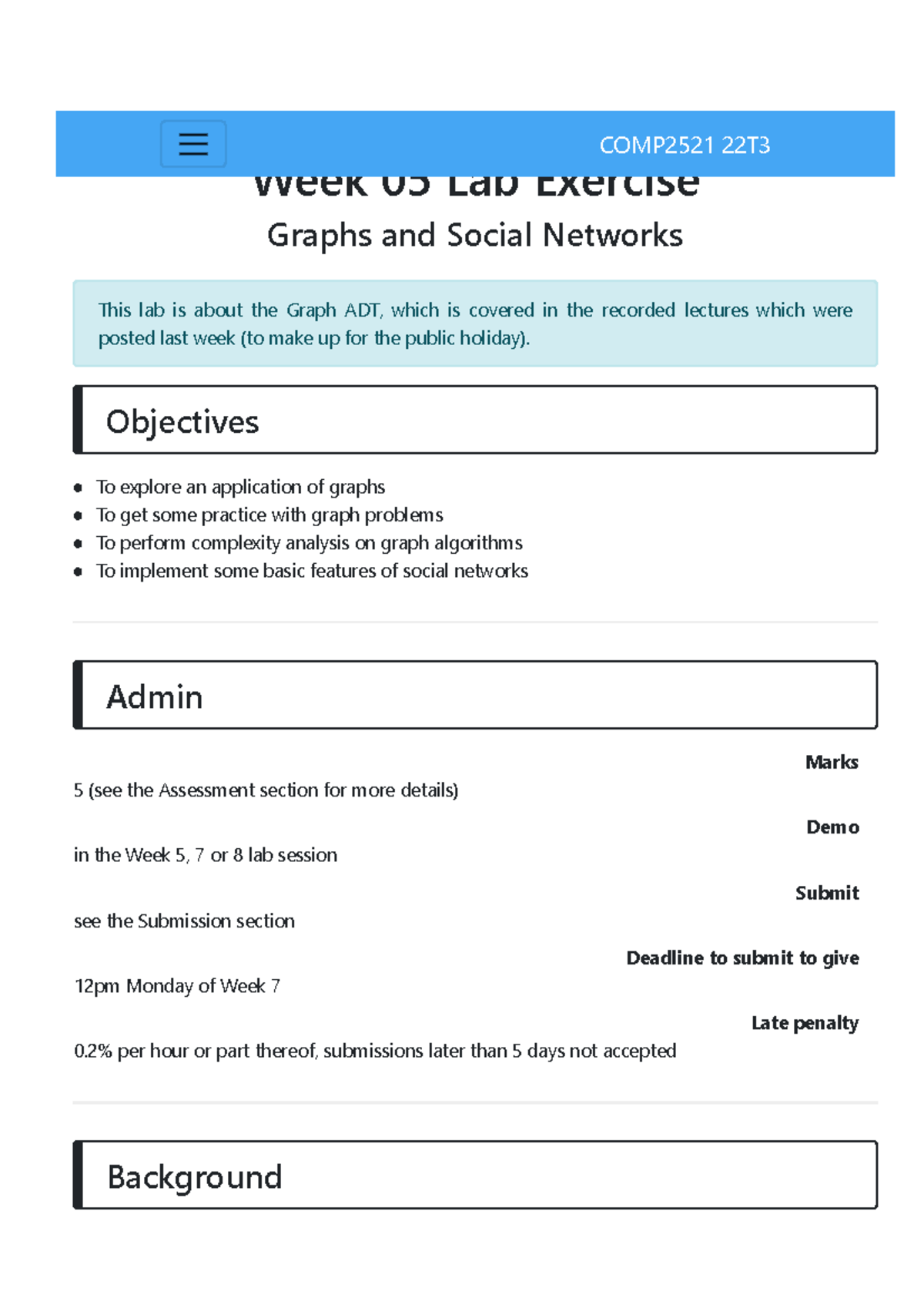 Cgi-cse-unsw-edu-au- cs2521-22T3-lab-5-questions - Week 05 Lab Exercise ...