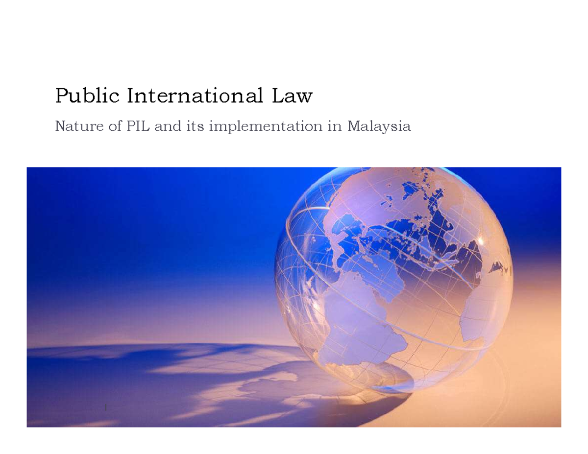 PIL. Lecture PPT. 1. 2. 8OCT2023 - Public International Law Nature of ...