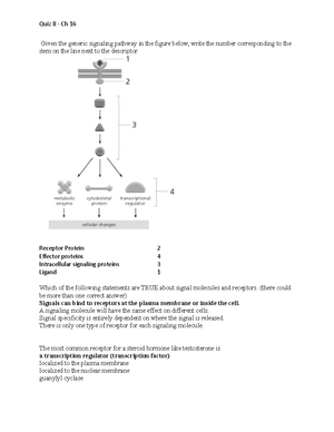 Cell Bio Notes chapter 1 - Chapter 1 • Unity and Diversity of Cells ...