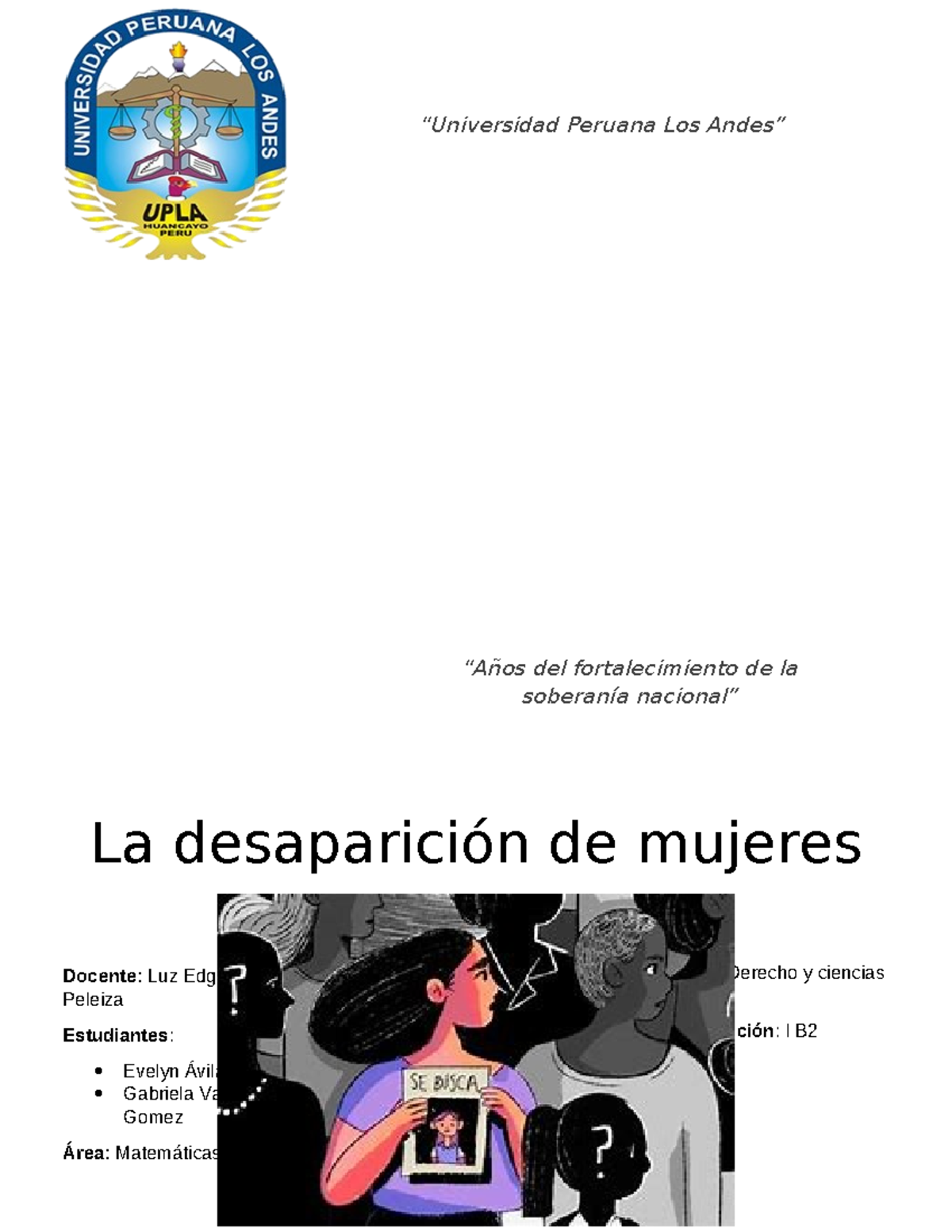 Plan de monografia - djdjdj - “Universidad Peruana Los Andes” “Años del ...