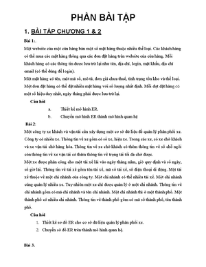 522002 12 - Hệ cơ - Hệ cơ sở dữ liệu - Studocu