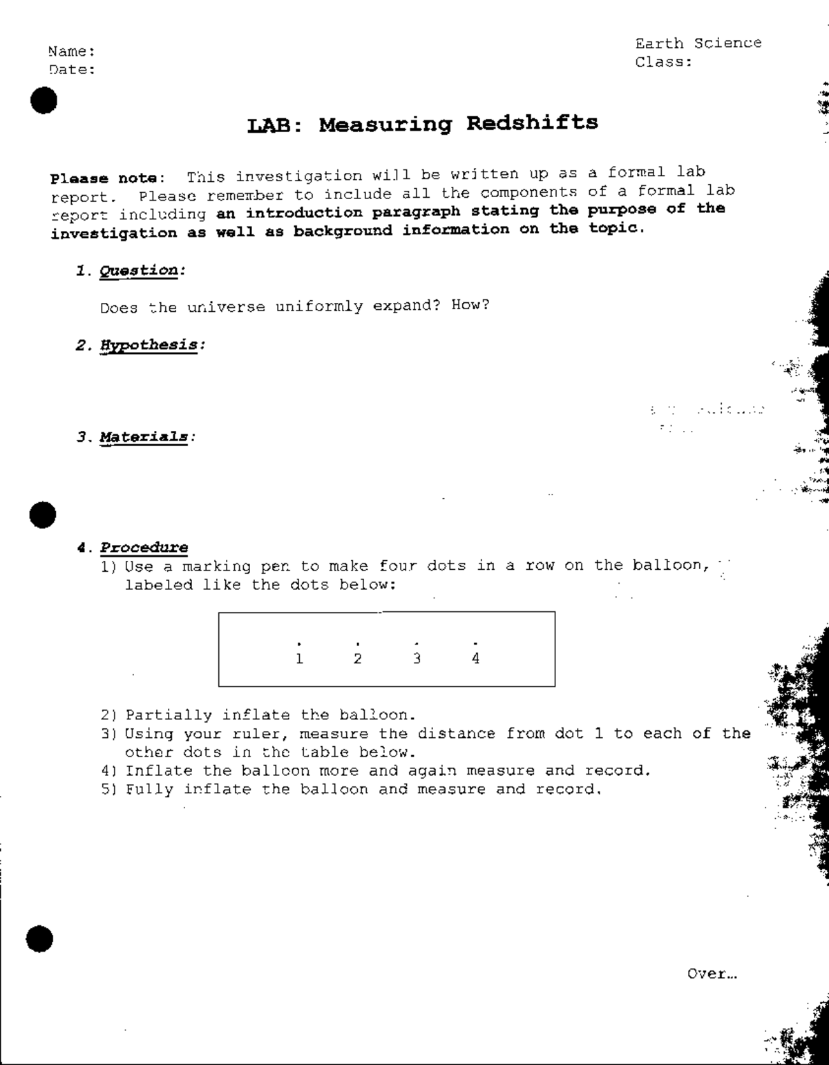 Redshift lab - lab - ESC 6206 - Studocu