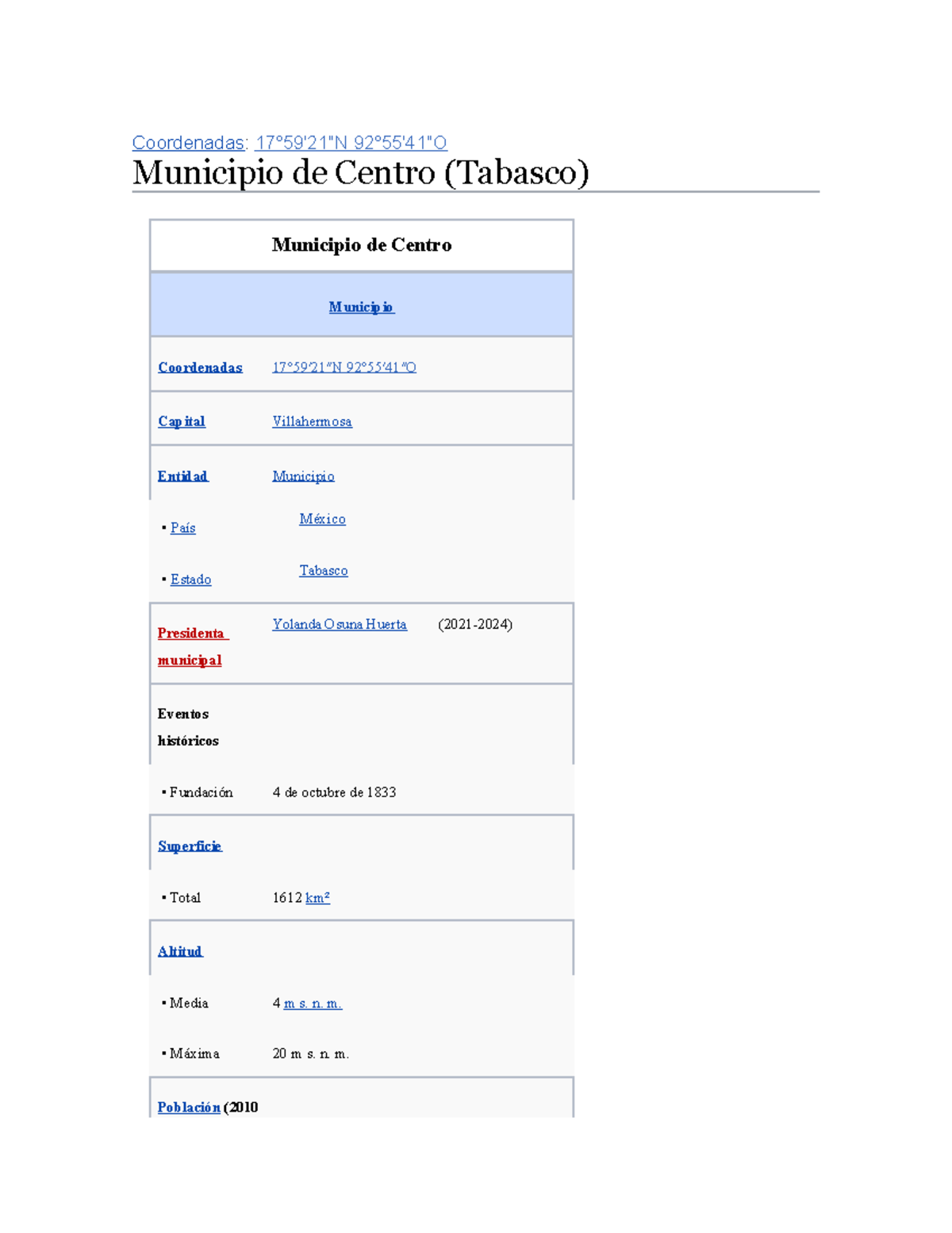 GEO TAB - geo - Coordenadas: 17°59′21′′N 92°55′41′′O Municipio de ...