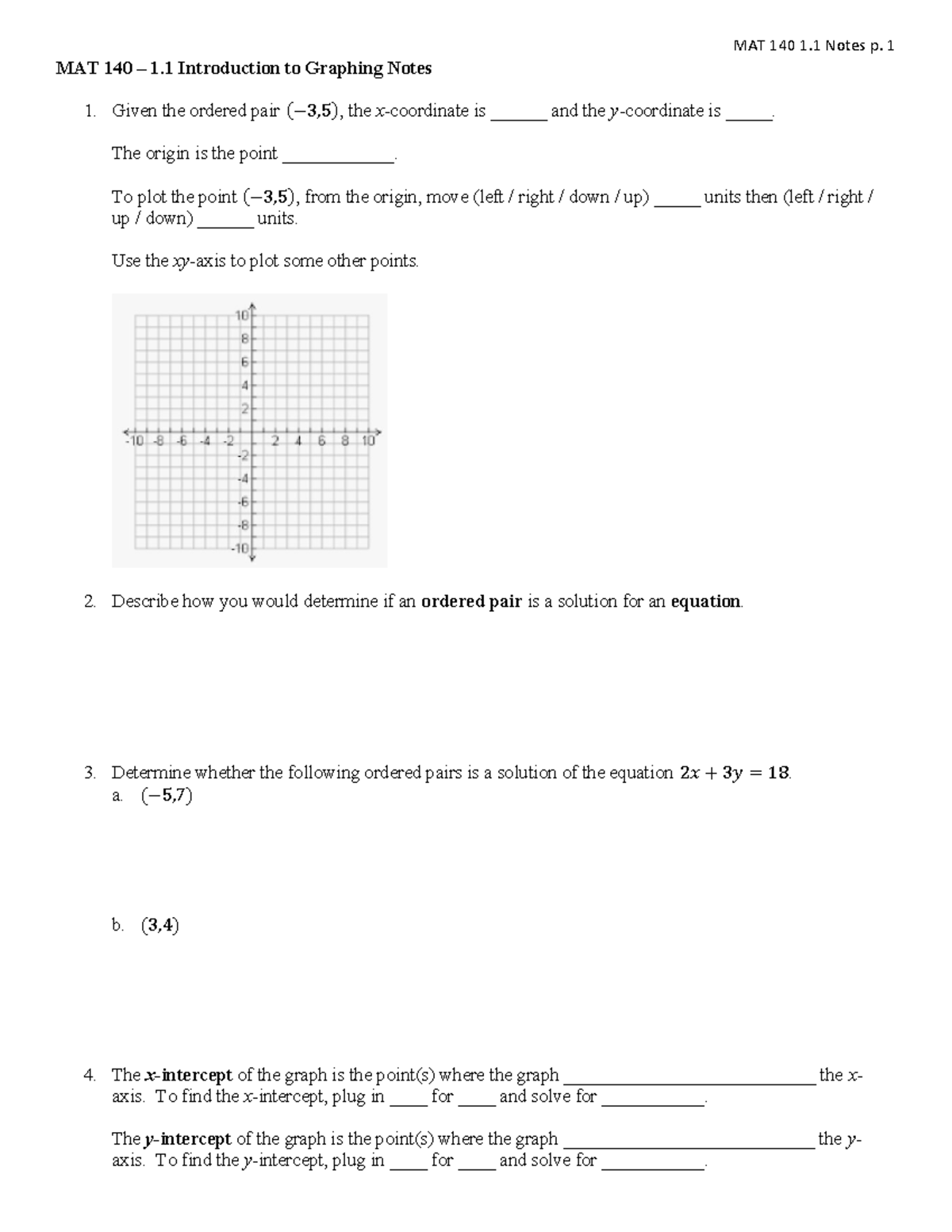 MAT140-1 - MAT140 homework assignment Professor: April Pritchett - MAT ...