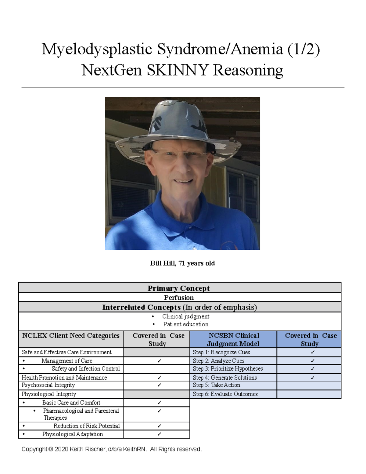 Student-MDS-Anemia-Next Gen Skinny Reasoning week 4 - Myelodysplastic ...
