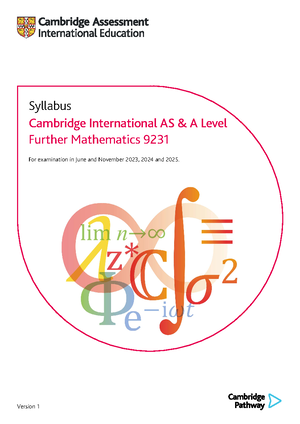 Mathematics Learner Guide - Cambridge International AS & A Level ...