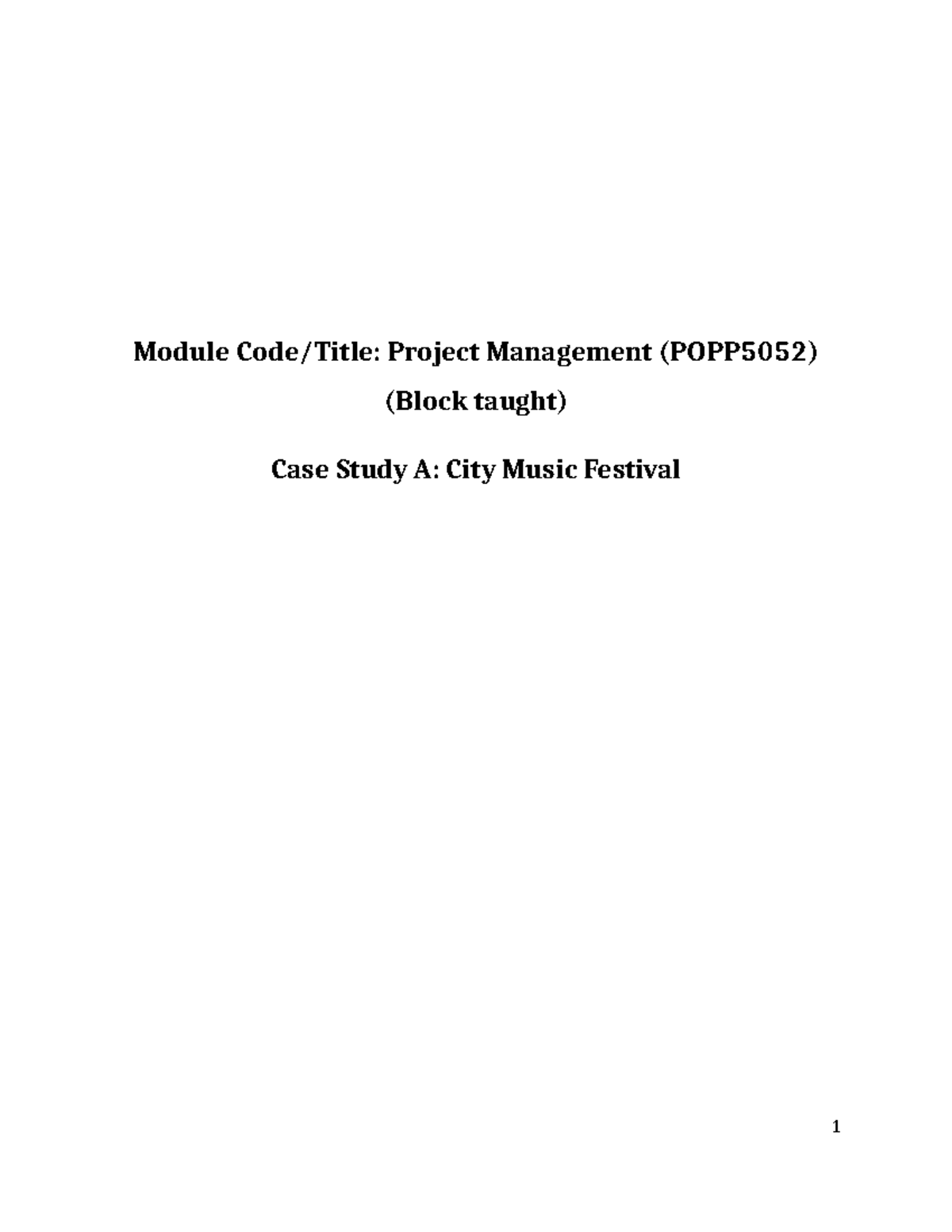 S21 1839 - see document - Module Code/Title: Project Management ...