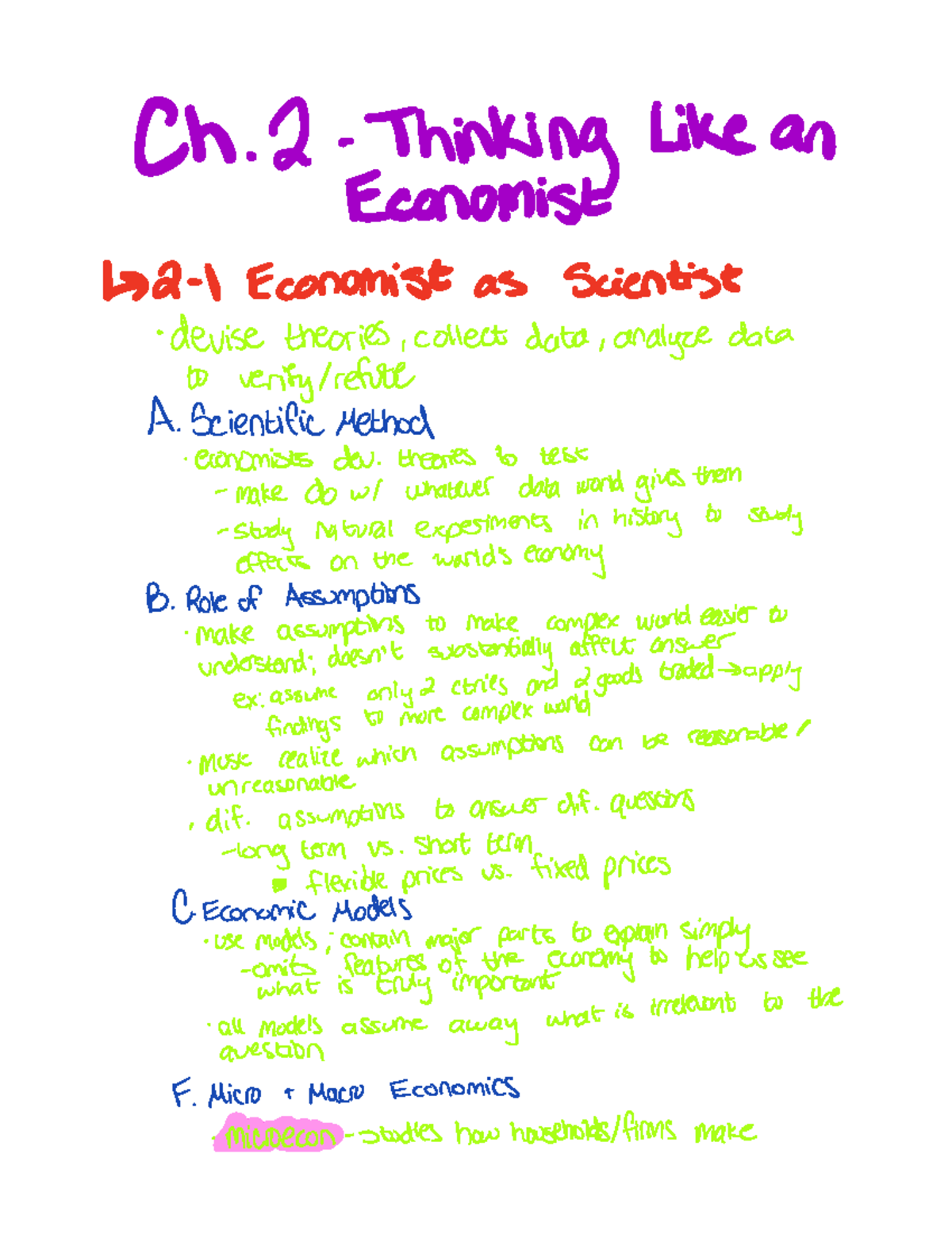 Chapter 12 - Exam prep - Ch Thinking Like Economist Economist as ...