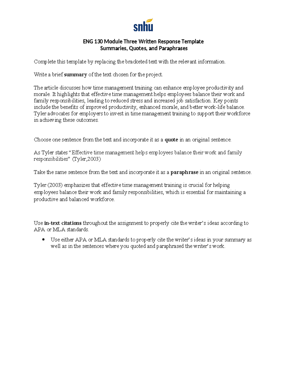 Eng 130 3-2 - English 130 written assignment 3-2 - ENG 130 Module Three ...