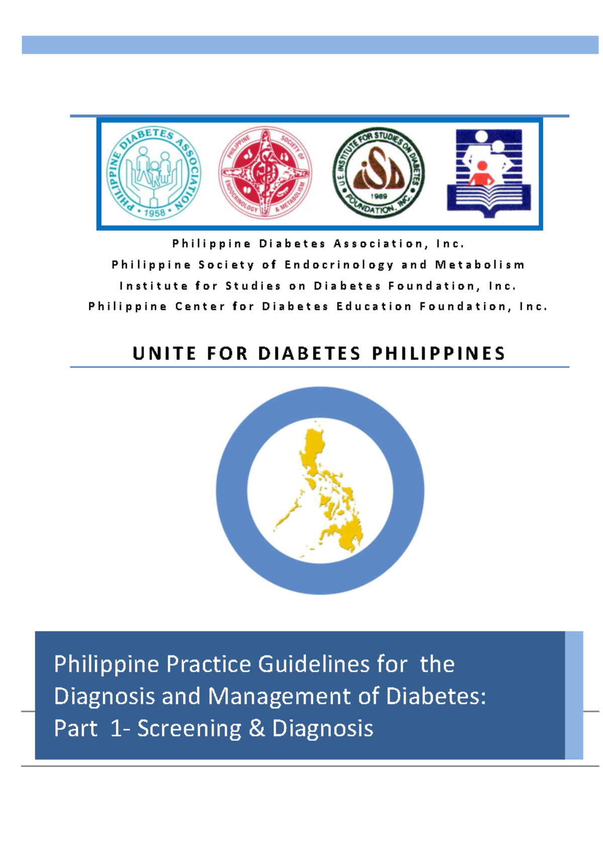 Clinical practice guidelines draft - P h i l i p p i n e D i a b e t e ...