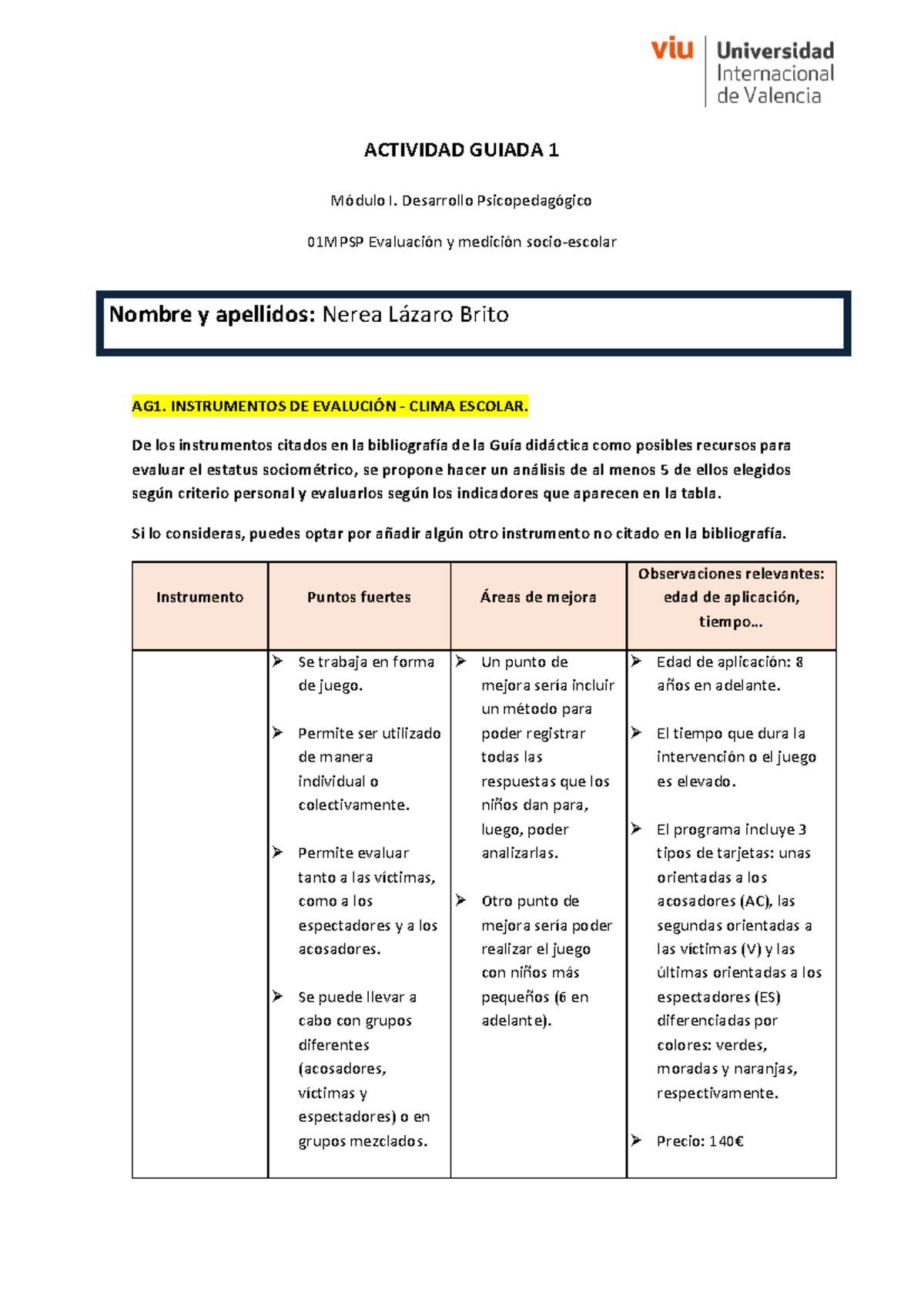 Plantilla Actividad Guiada 1 - ACTIVIDAD GUIADA 1 Módulo I. Desarrollo Psicopedagógico 01MPSP ...