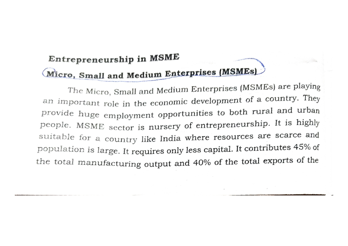 Entrepreneurship in msme - Entrepreneurship Development And Project ...