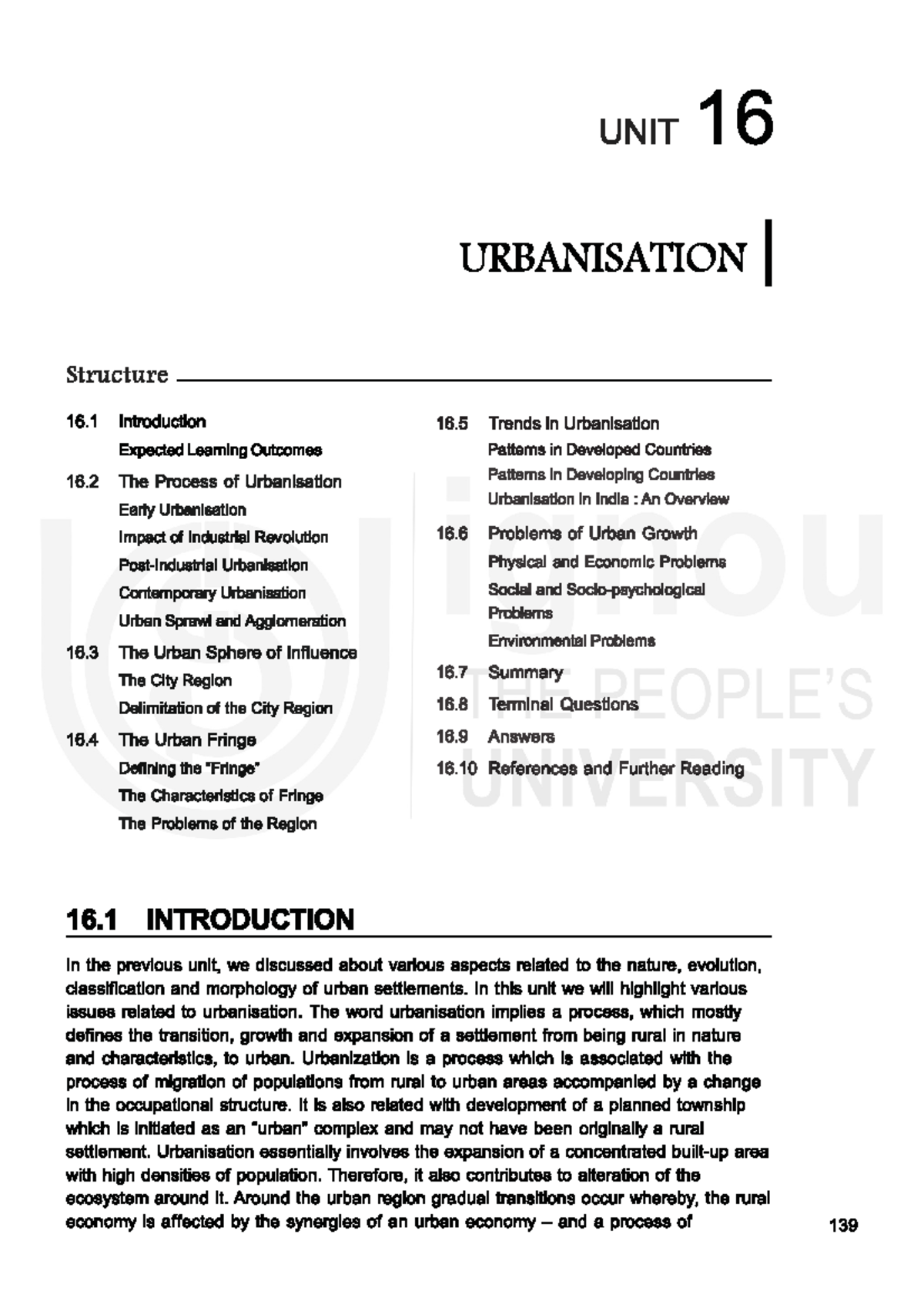Unit-16 - urbanization - Geography - Studocu
