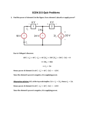 ECEN 215 HW3 Solutions - ECEN 215 - ECEN 215 Fall 2022 HW3 Solutions - Studocu