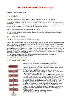 Cours Interaction Cellulaire - INTERACTION CELLULAIRE Echanges entre ...