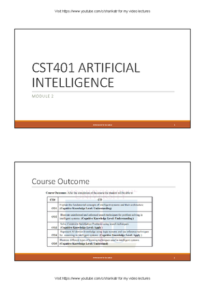 Module 3 - it is lecture note - Module 3 Adversarial Search Adversarial ...