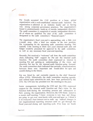 Audit reviewer - Performance of risk assessment procedures ...