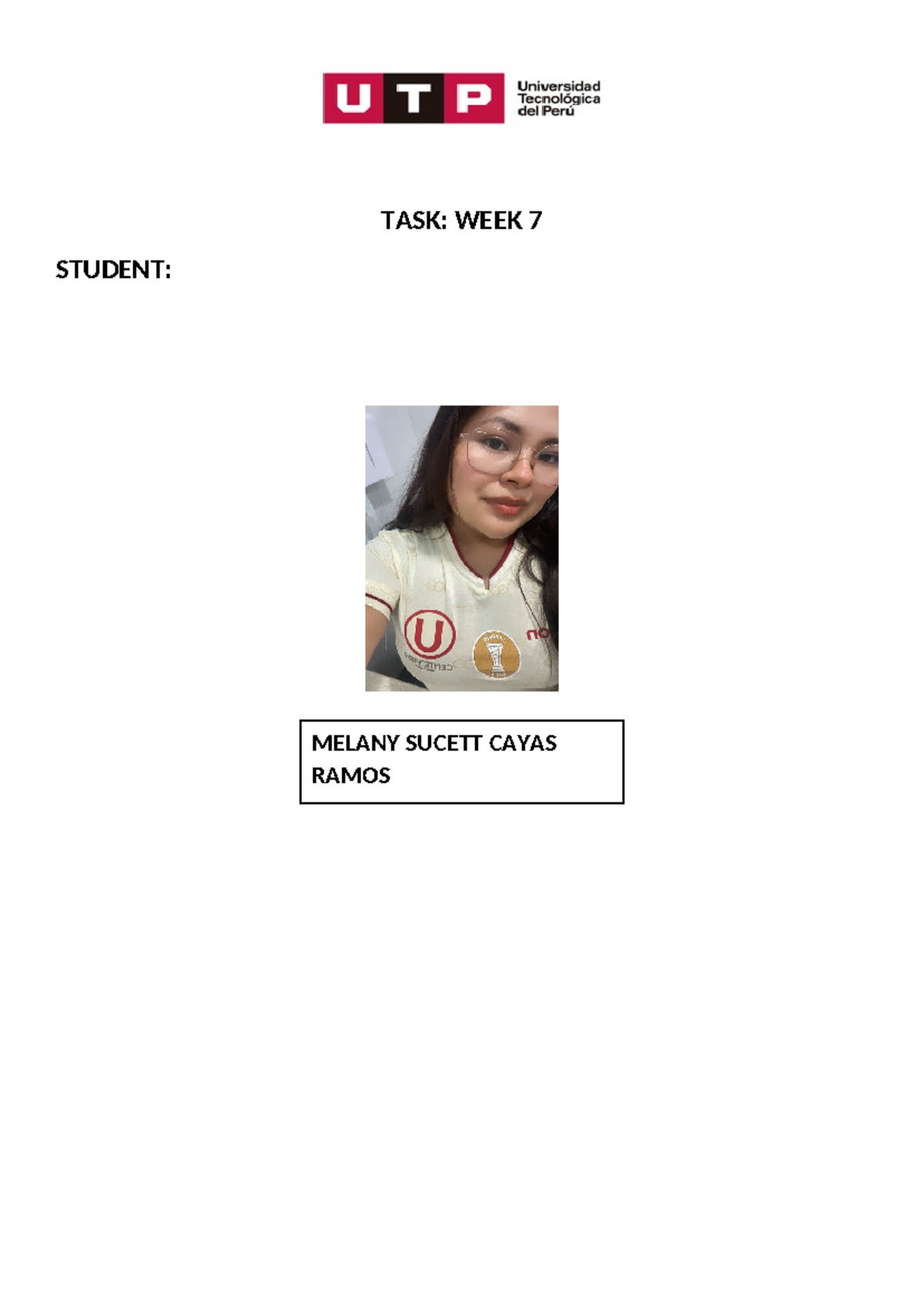 TASK Semana 7 - TASK: WEEK 7 STUDENT: MELANY SUCETT CAYAS RAMOS PUBLIC PLACES OF LIMA Lima is ...