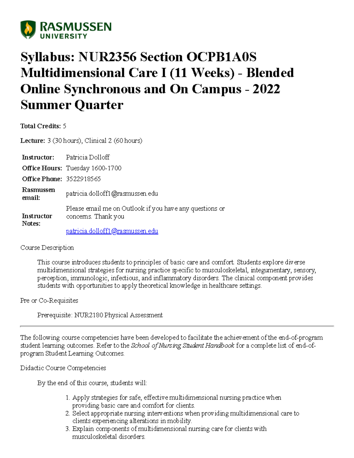Syllabus - Great Information - Syllabus: NUR2356 Section OCPB1A0S ...
