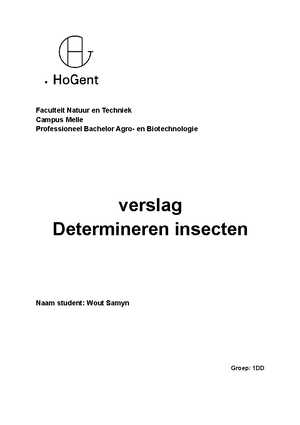 Determinatie syllabus 2022 - Determineren insecten Overzicht ...