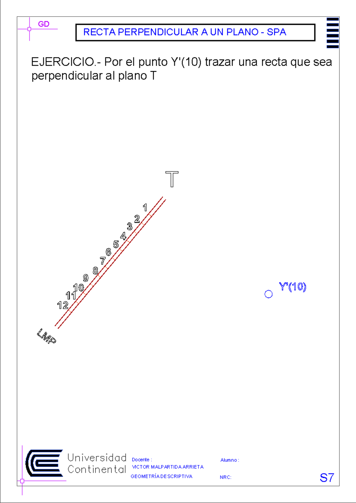 Recta Perpendicular Plano-Plantilla - Herramientas informaticas para la ...