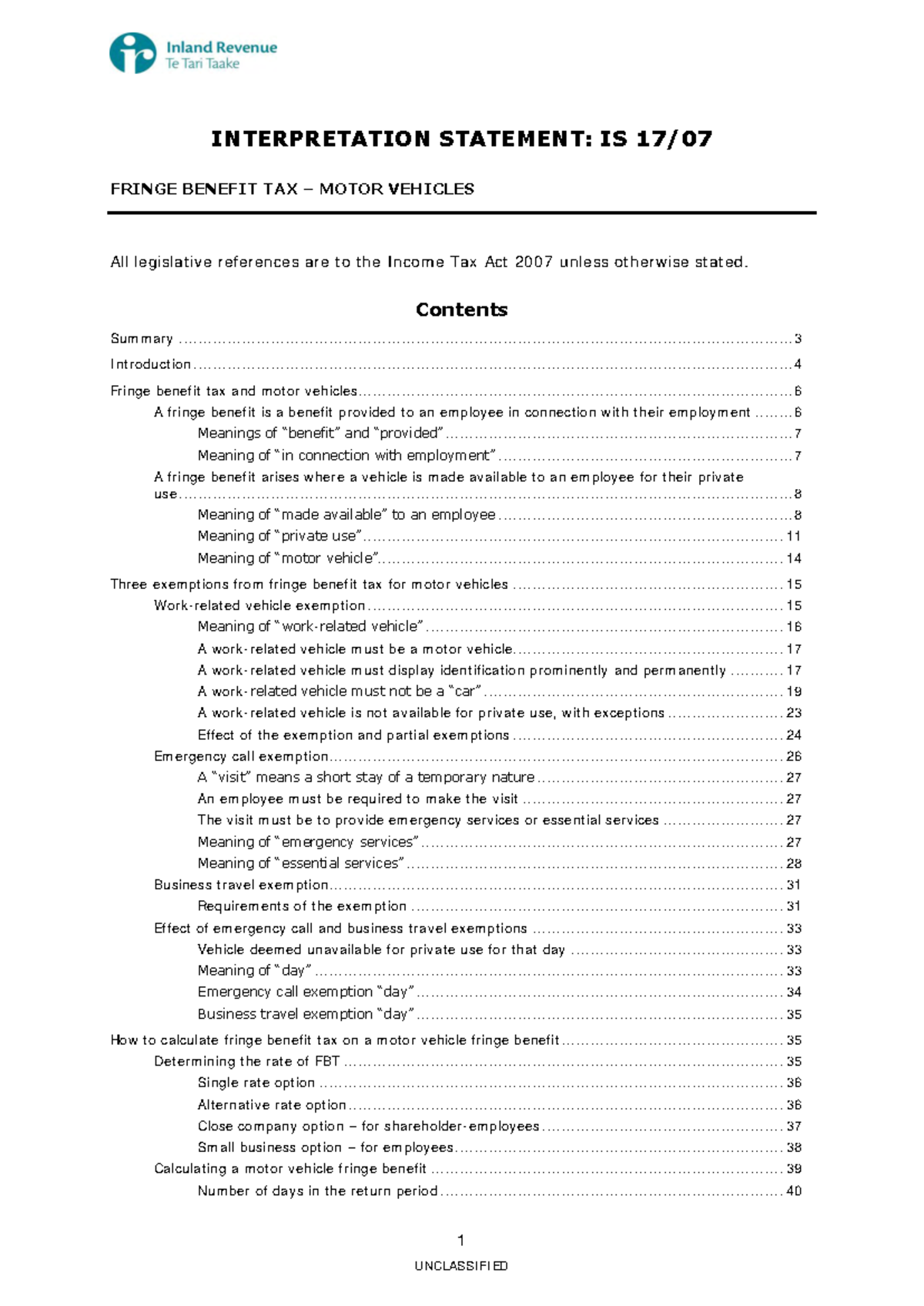 FBT Readings - Taxation - FRINGE BENEFIT TAX – MOTOR VEHICLES All ...