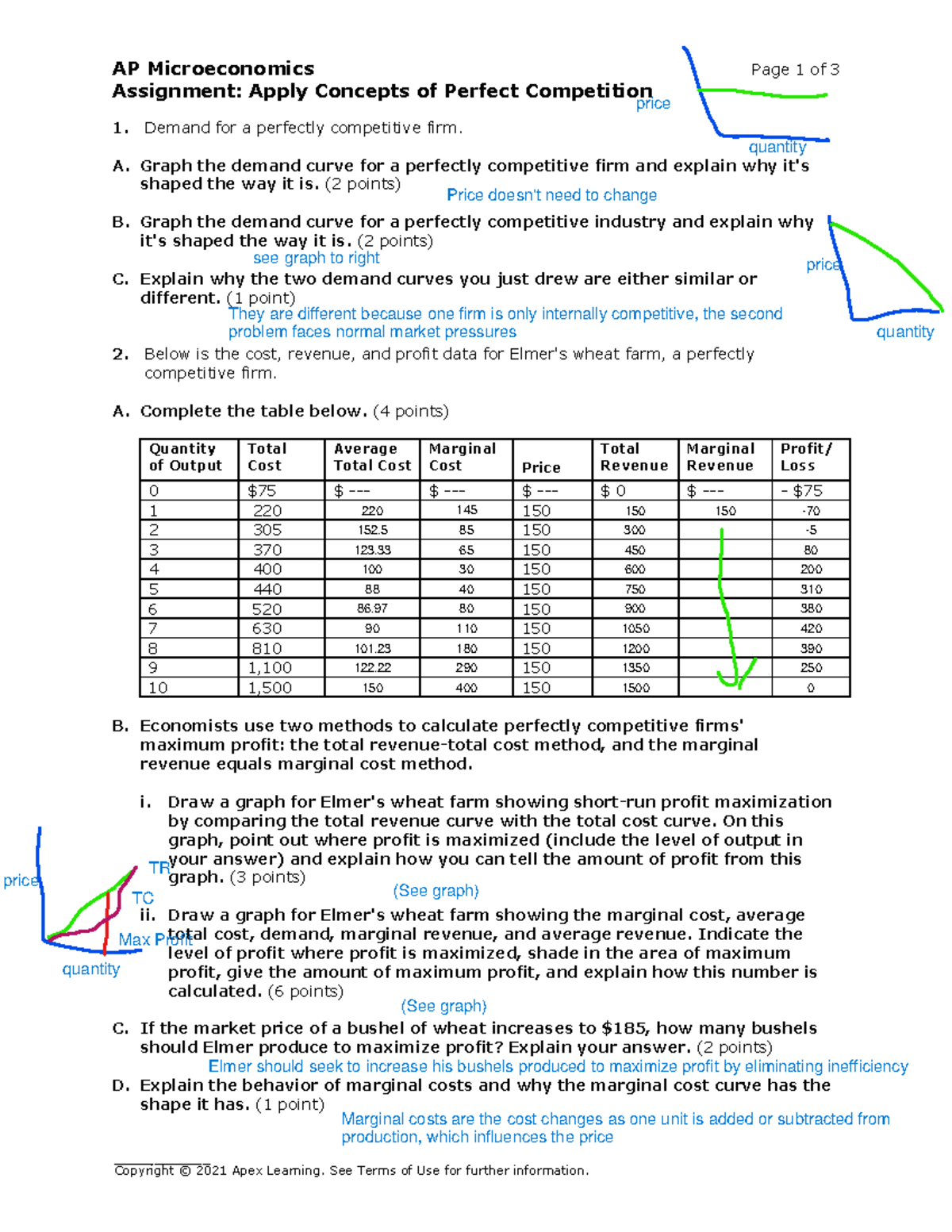5 18 32 - AP APEX Micro - AP Microeconomics Assignment: Apply Concepts ...