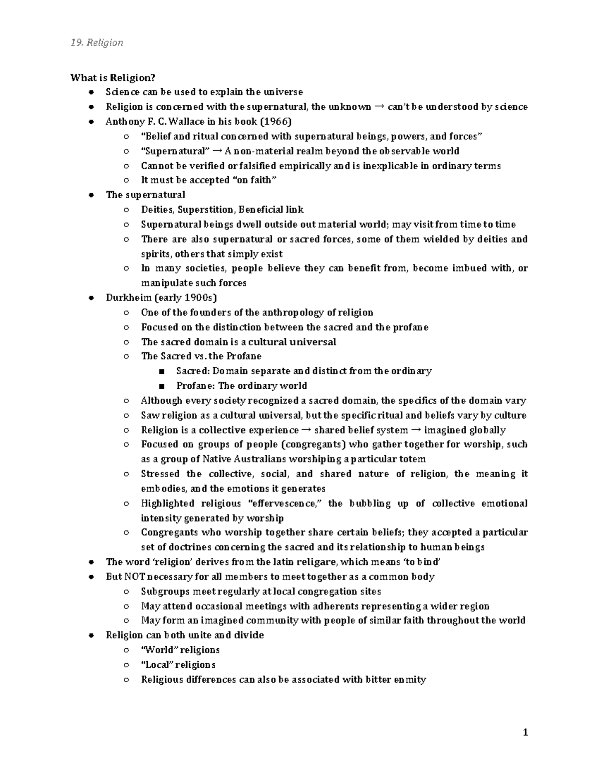 19 Religion What Is Religion Science Can Be Used To Explain The