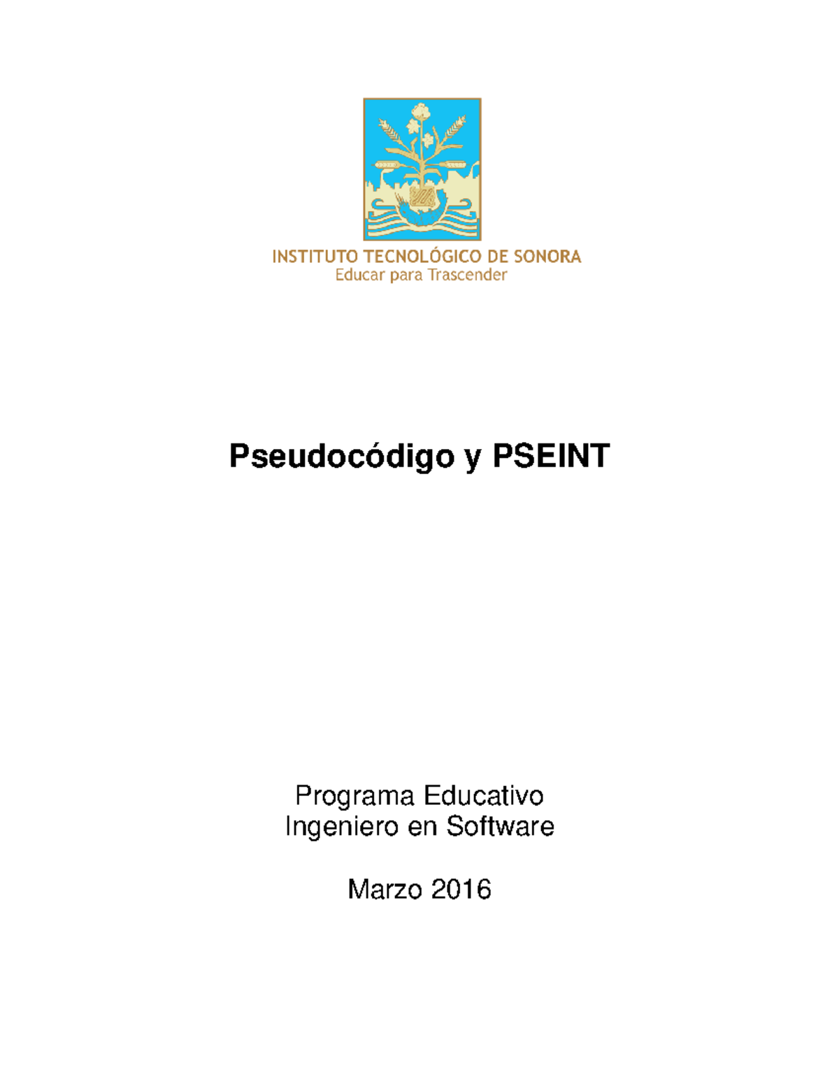Guia pseint 2016 - lógica - Pseudocódigo y PSEINT Programa Educativo ...
