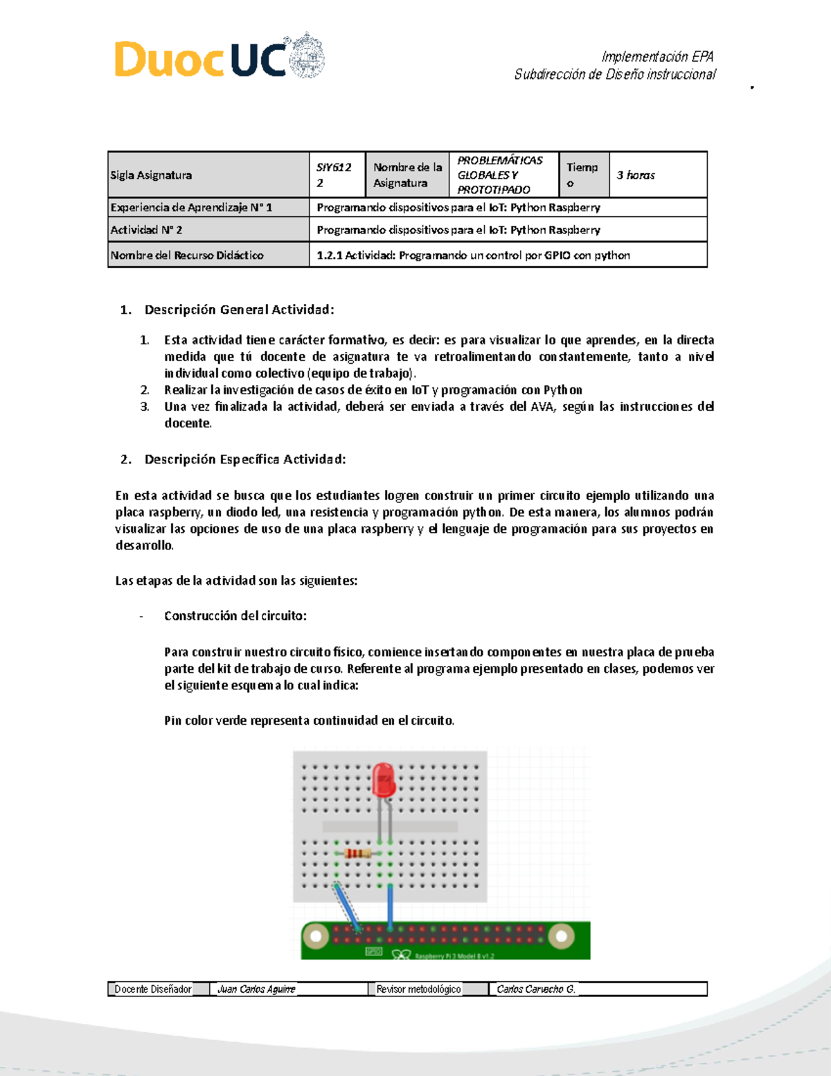 1.2.1 Actividad Programando un control por GPIO con python - Implementación EPA Subdirección de ...