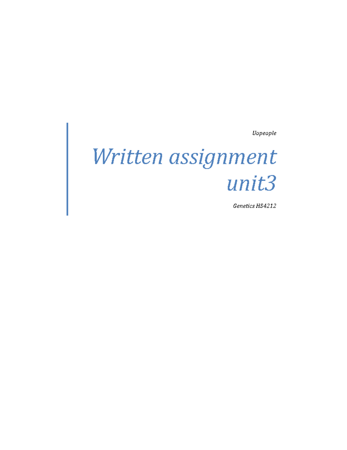 3 Wa3hs4212 Written Assignment Unit 3 Uopeople Written Assignment 4268