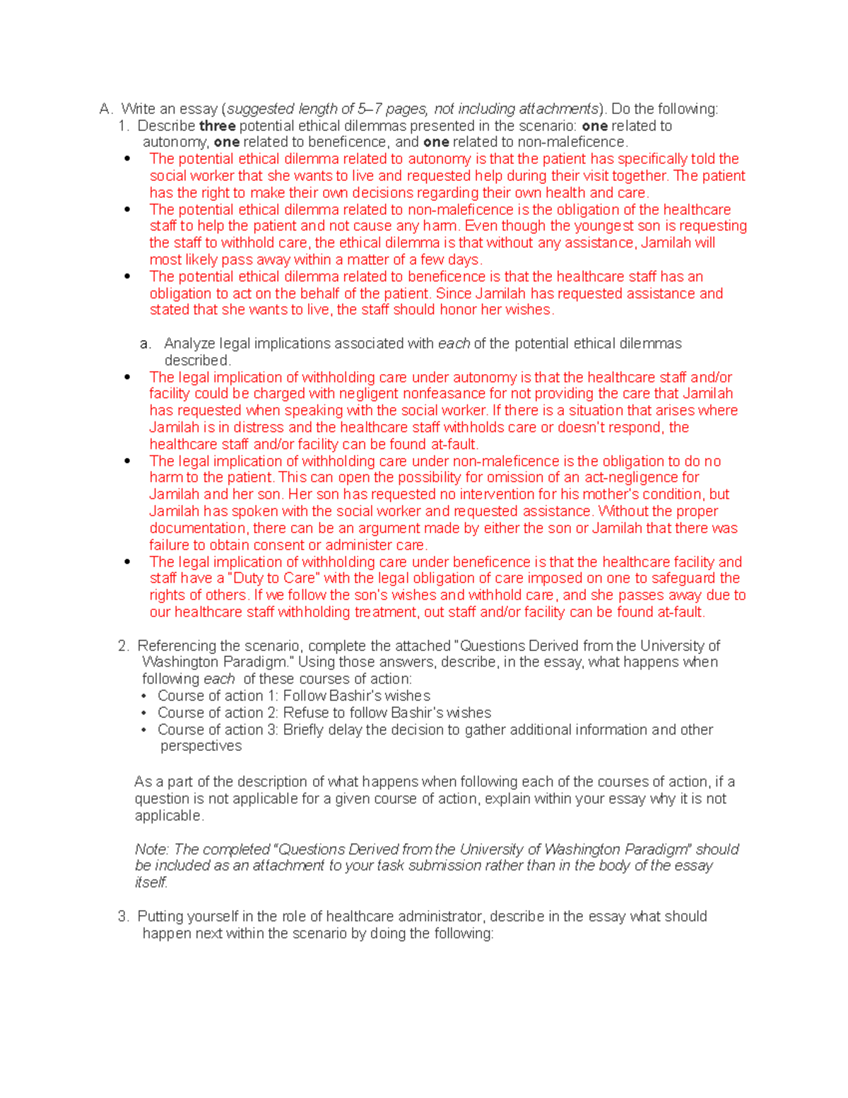 C426 task - A. Write an essay ( suggested length of 5–7 pages, not ...